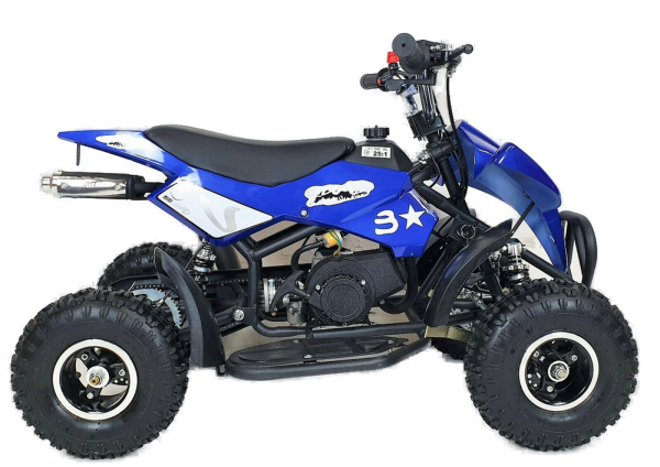 50cc 2 Stroke Quad Bike (Blue) – Pocket Rocket
